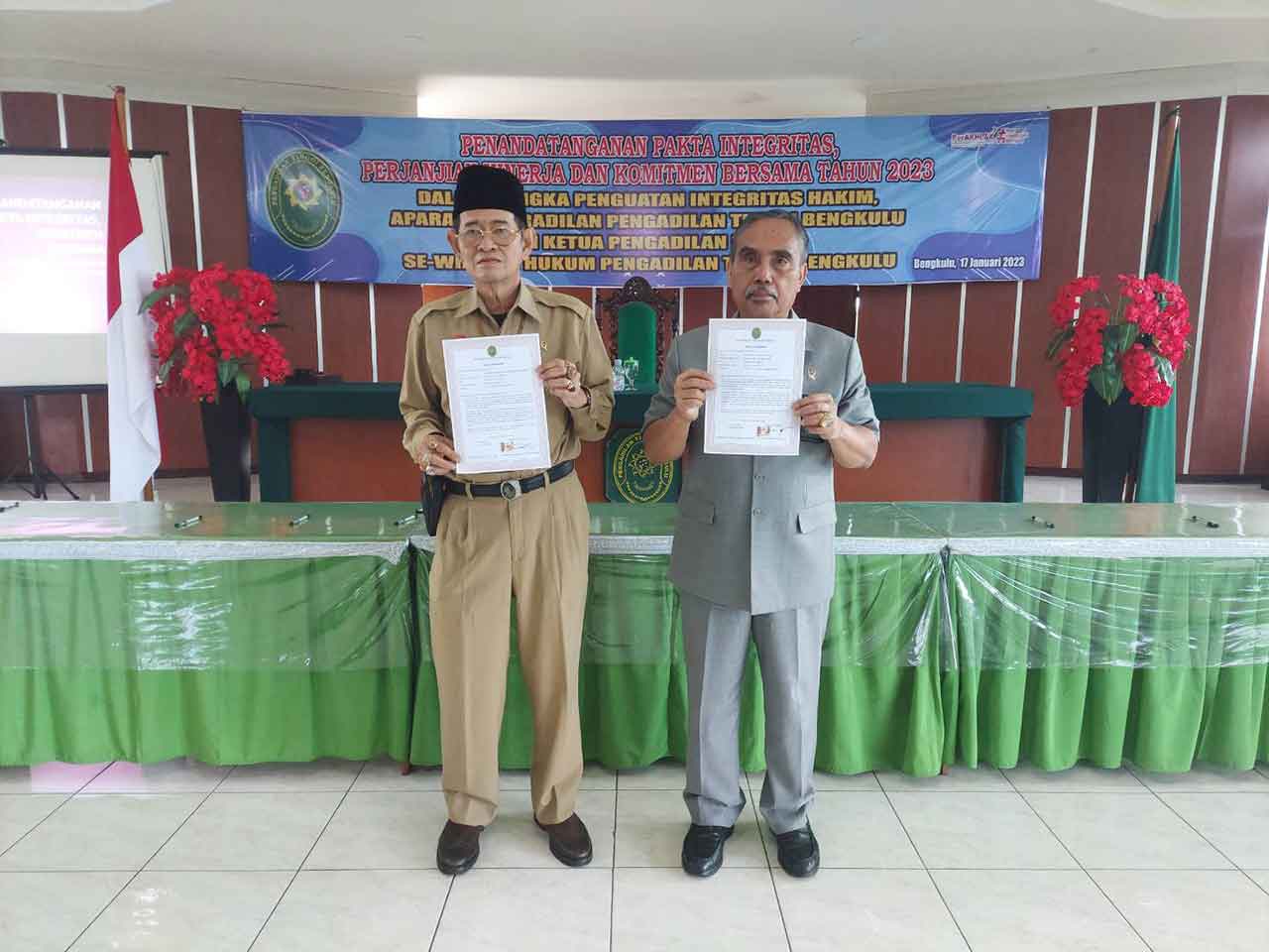 Berita Penandatanganan Pakta Integritas Perjanjian Kerja Dan Komitmen